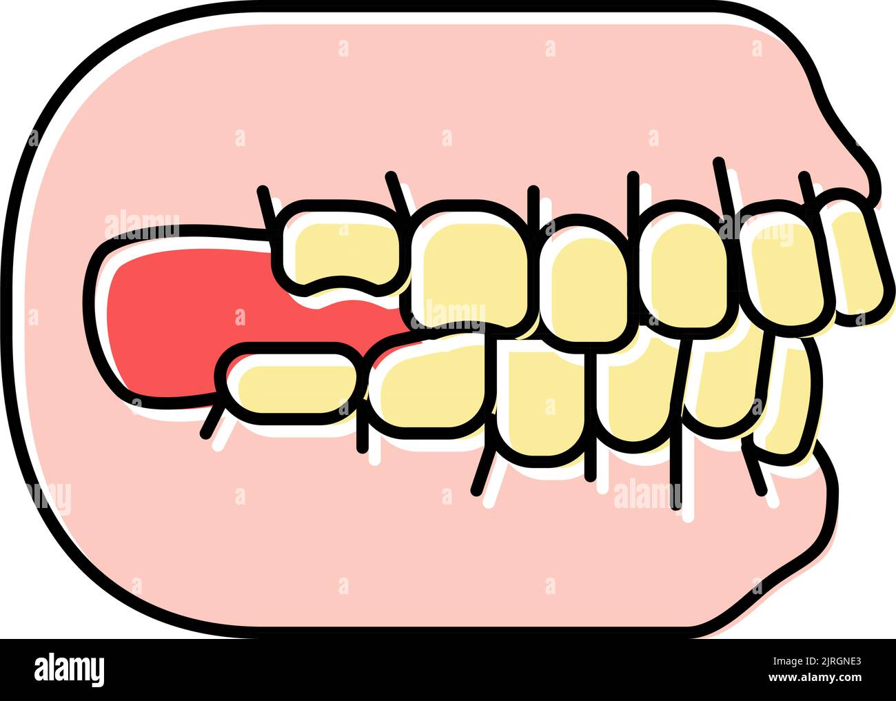 bite correction color icon vector illustration Stock Vector Image & Art ...