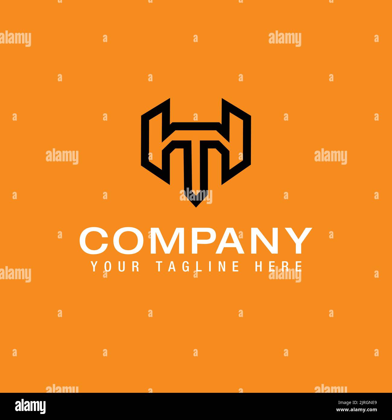 Alphabet letters Initials Monogram HT Logo Line Design Template Vector Stock Vector Image & Art ...