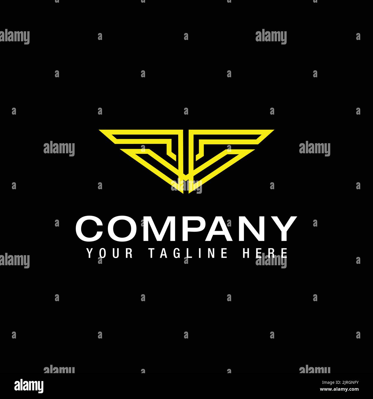 TV letter logo concept vector TV initial Logo Line Design Template ...