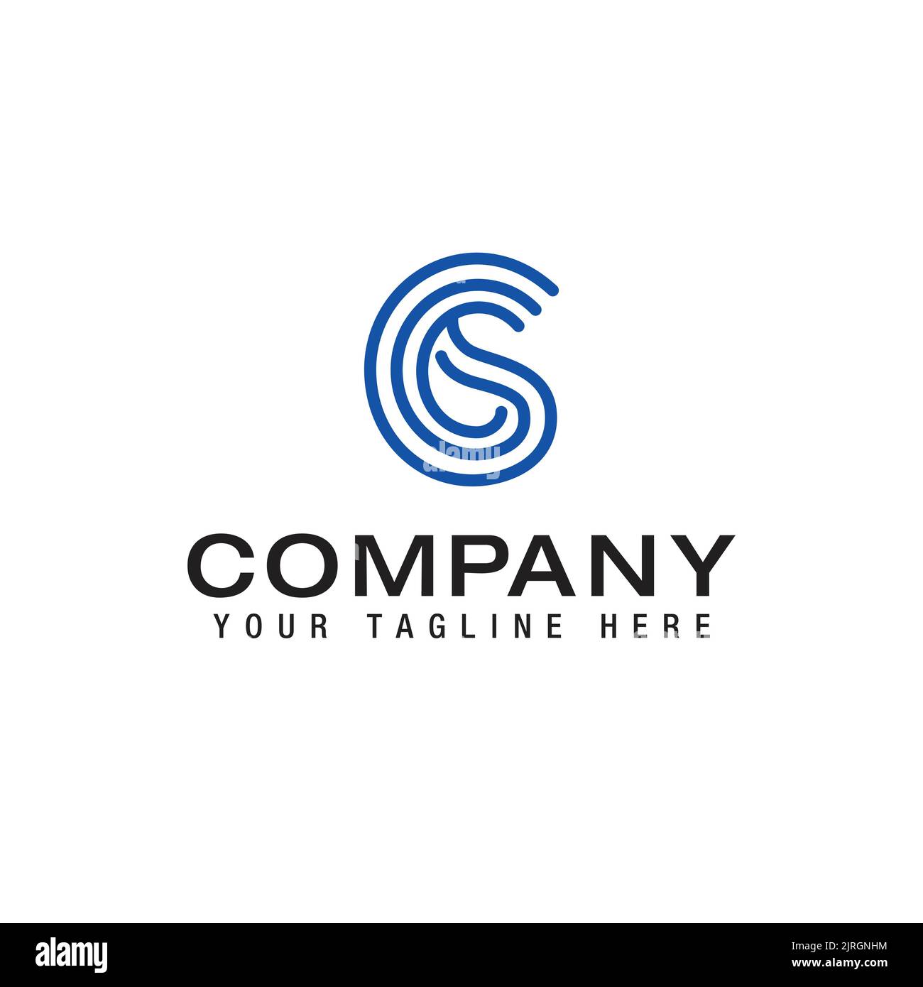 Initial based clean and minimal Logo CS SC C S letter creative ...