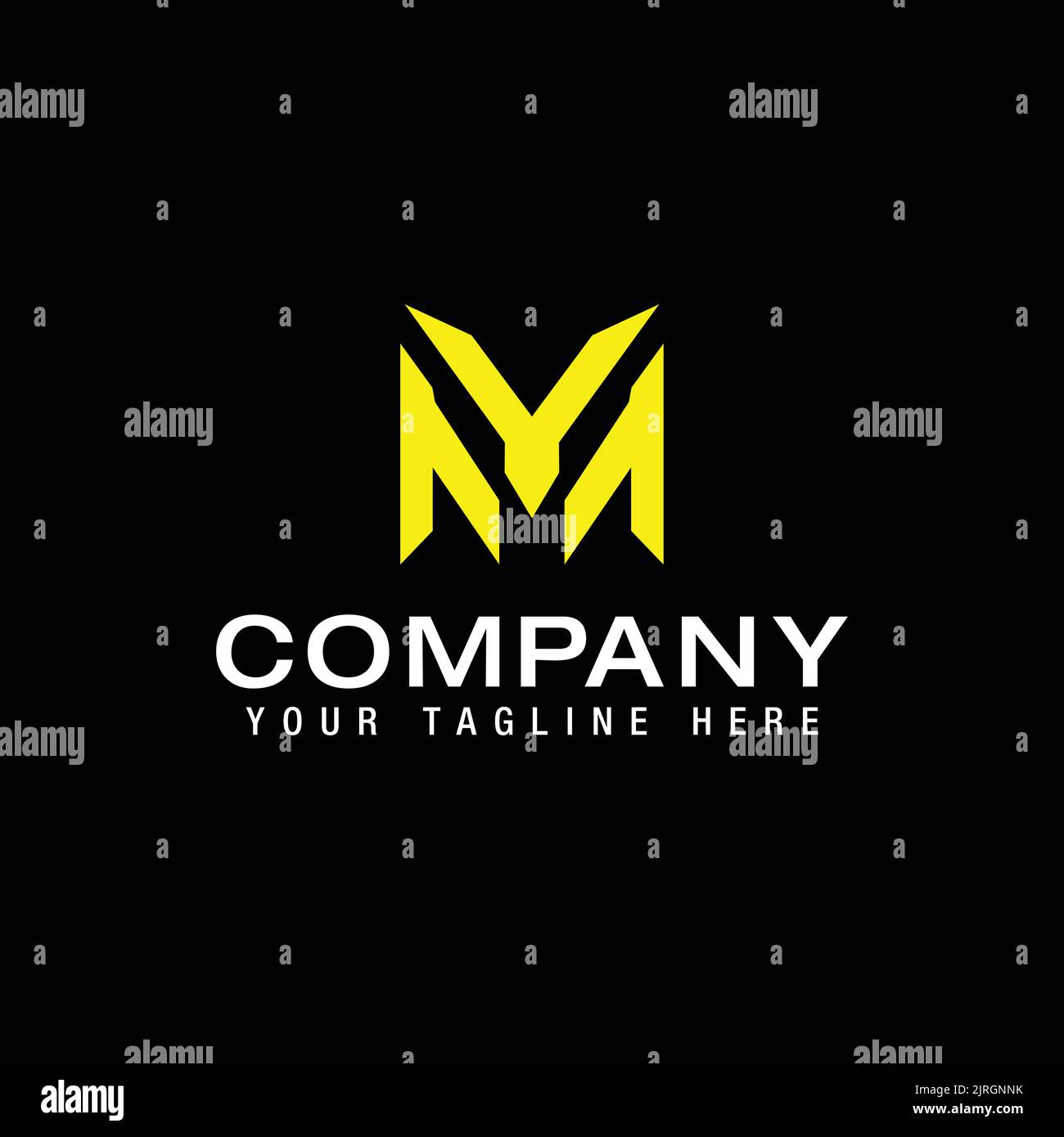 Y letter YM initial Logo Line Design Template Vector Stock Vector Image ...