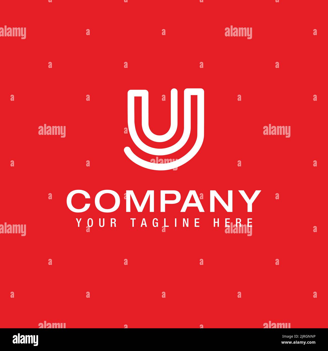 initial letter UJ or Y logo line design template vector Stock Vector ...