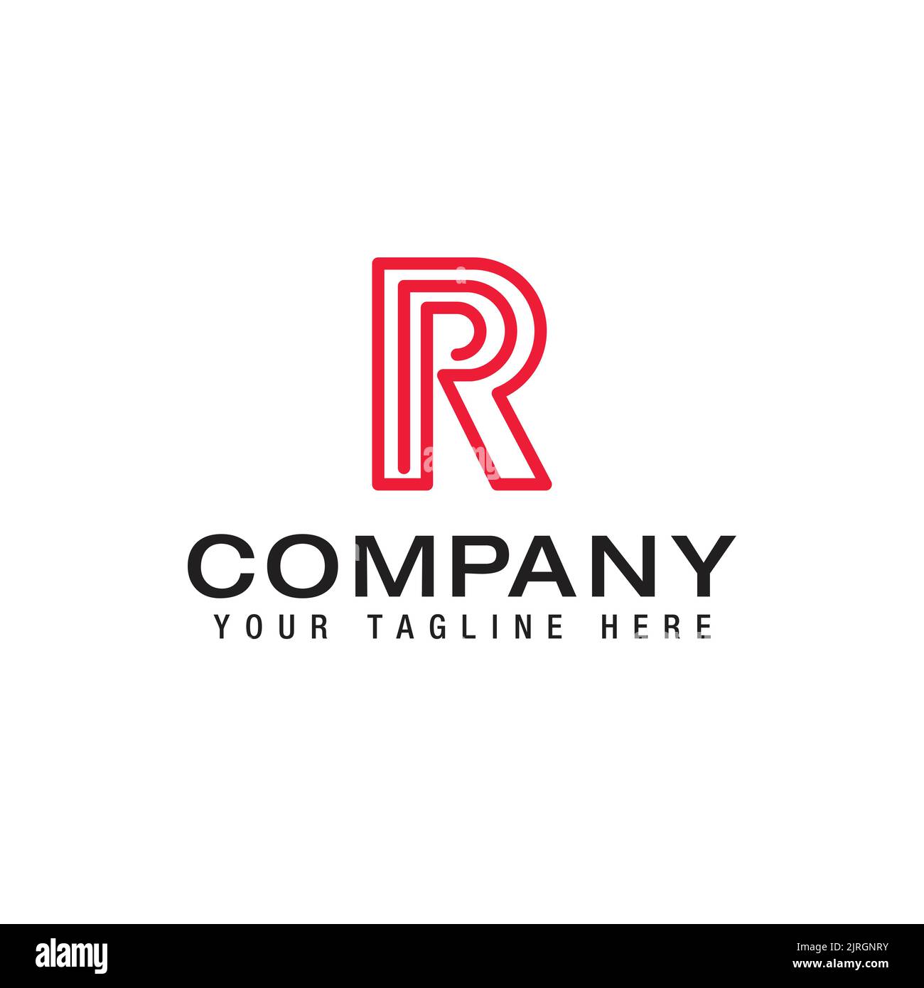 PR Logo.R Logo Letter Monogram Shape. Clean and Creative Minimal ...