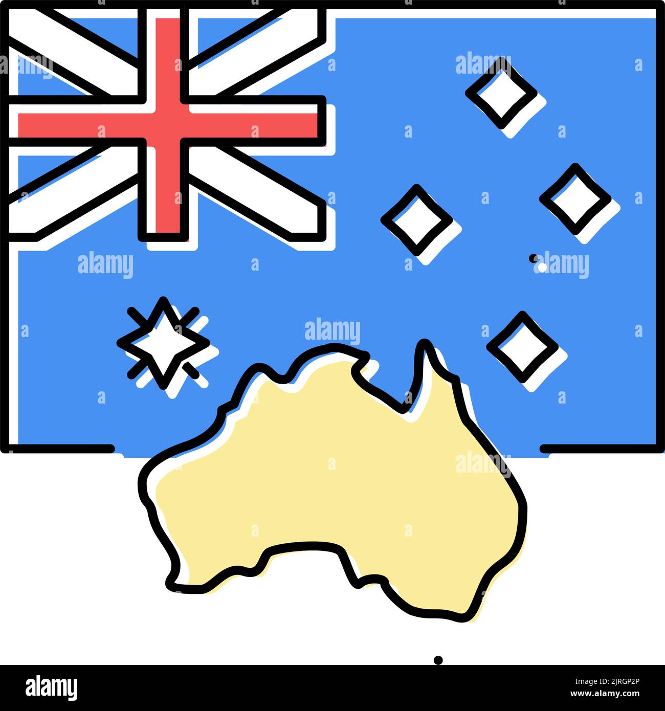 australia country flag color icon vector illustration Stock Vector ... australia country flag color icon vector illustration Stock Vector ...