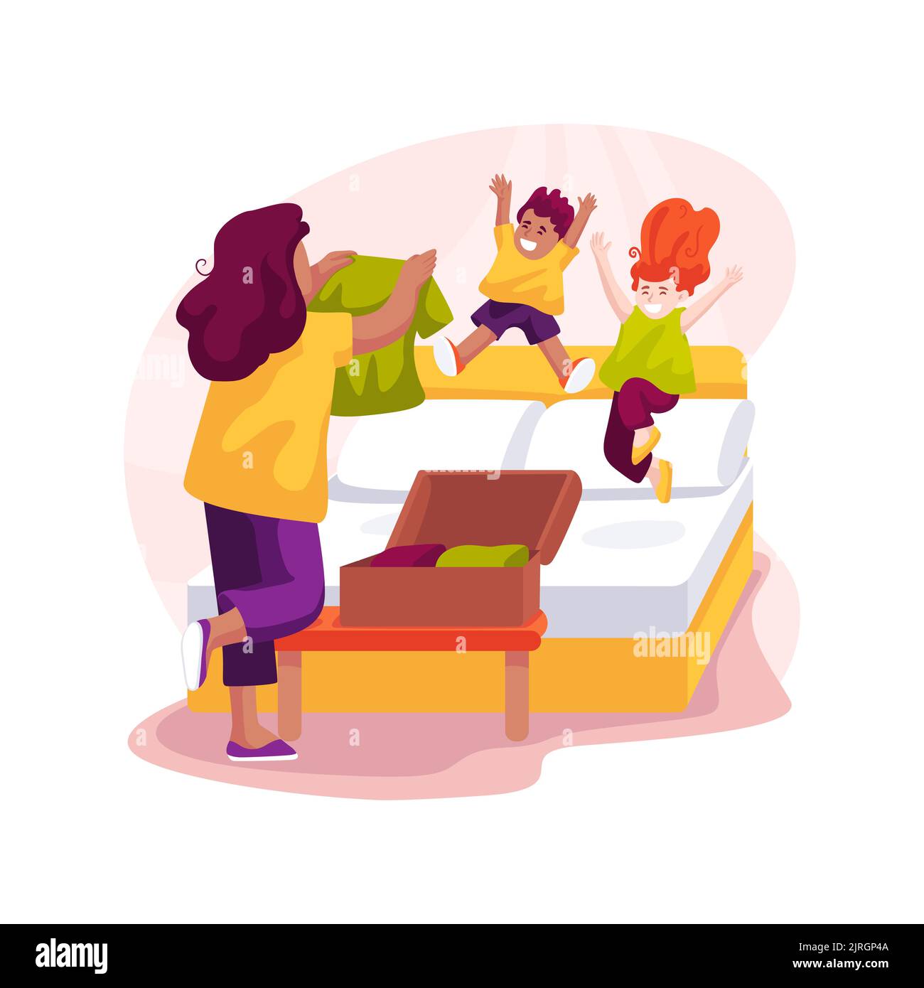 Resort kids playing Stock Vector Images - Alamy