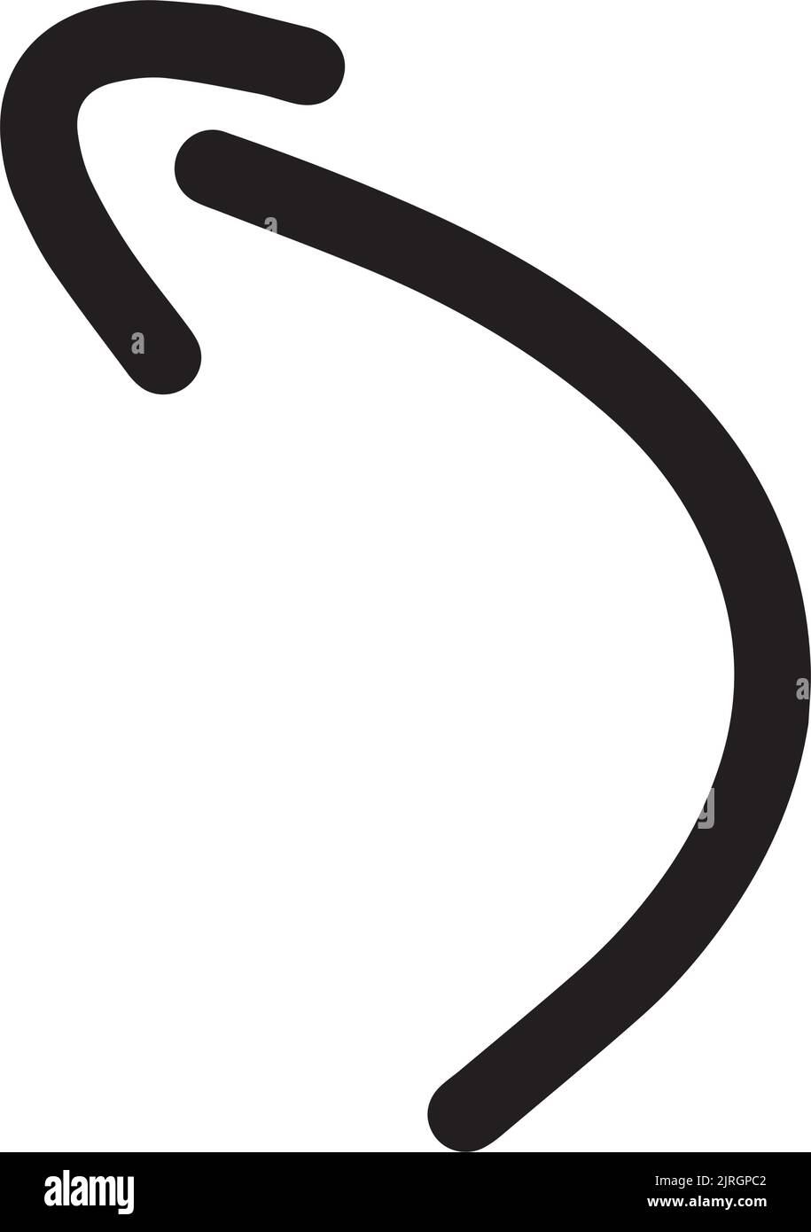 Arrow symbol hand drawn icon vector for web and application in a flat ...