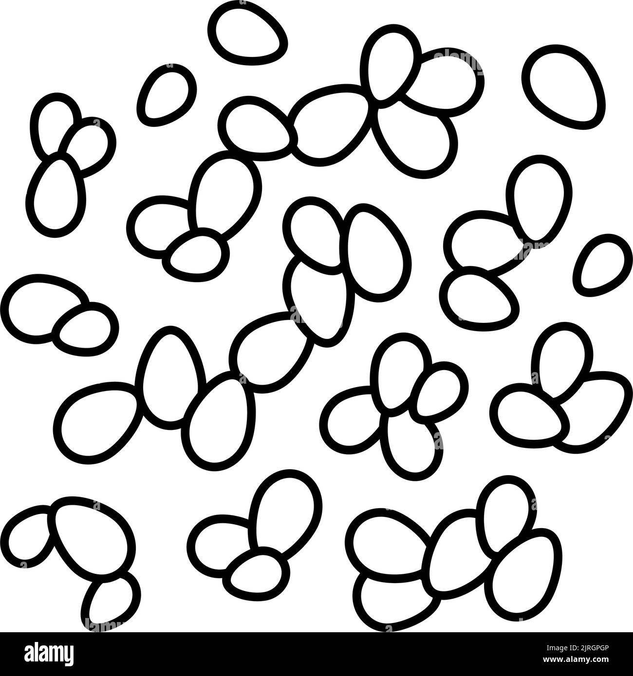 duckweed seaweed line icon vector illustration Stock Vector Image & Art ...
