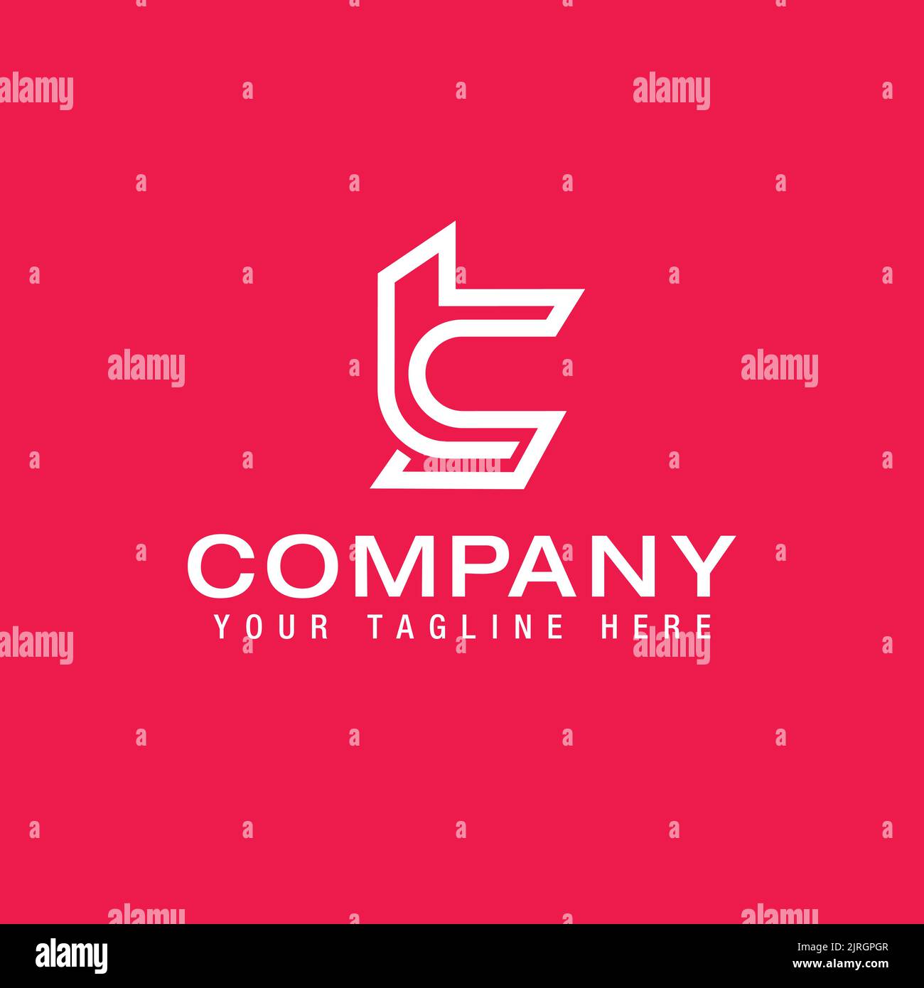 initial TC monogram creative Logo Line Design Template Vector Stock ...