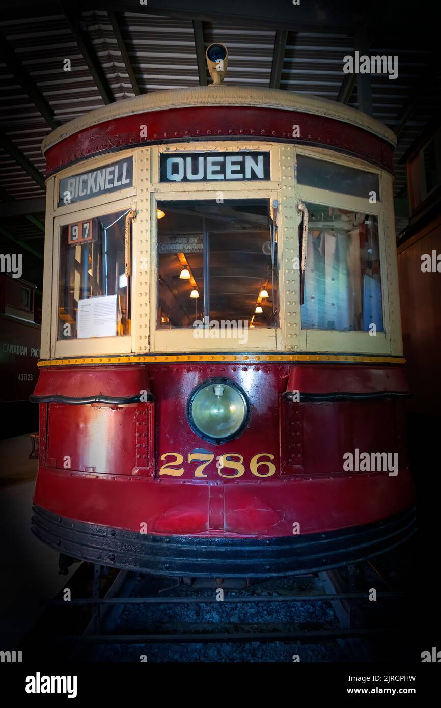 1923 Vintage streetcar. Halton County Radial Railway Museum Milton ...