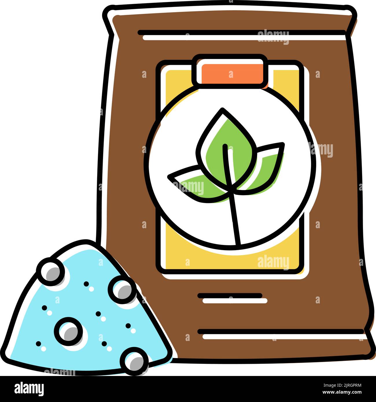 fertilizer smart farm color icon vector illustration Stock Vector Image ...