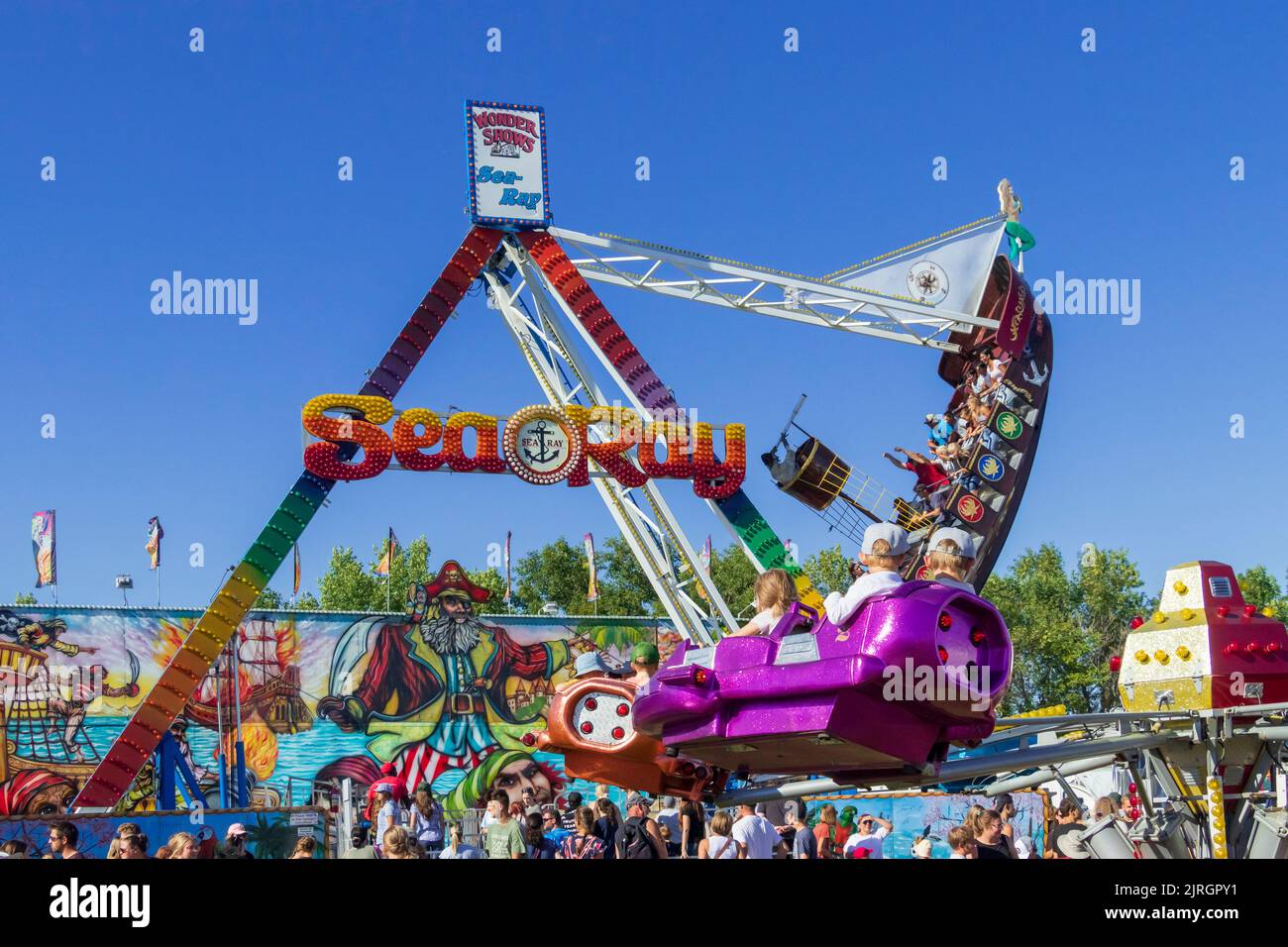 The Wonder shows Midway at the Harvest Festival in Winkler, Manitoba ...