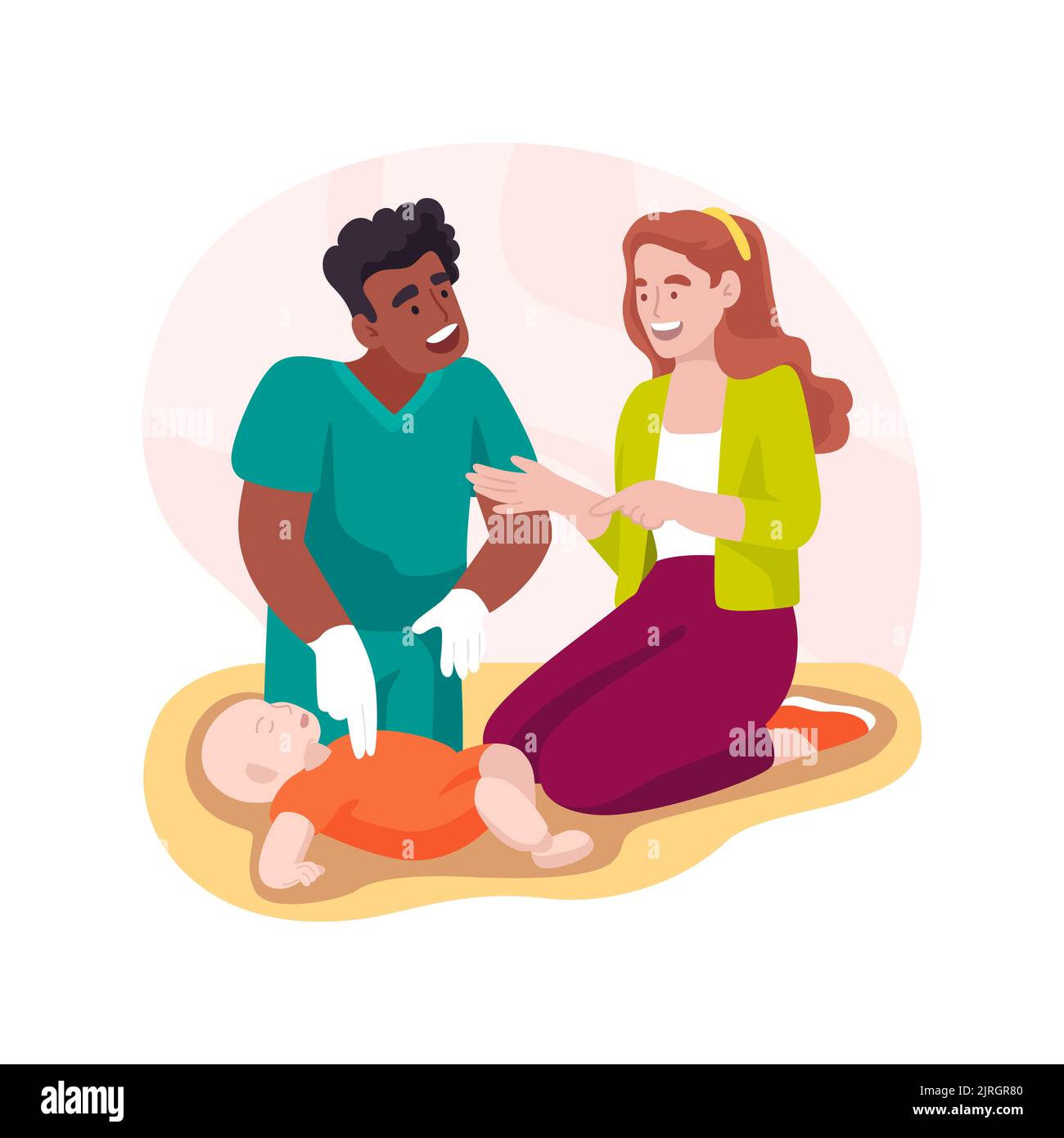 CPR course isolated cartoon vector illustration Stock Vector Image & Art - Alamy