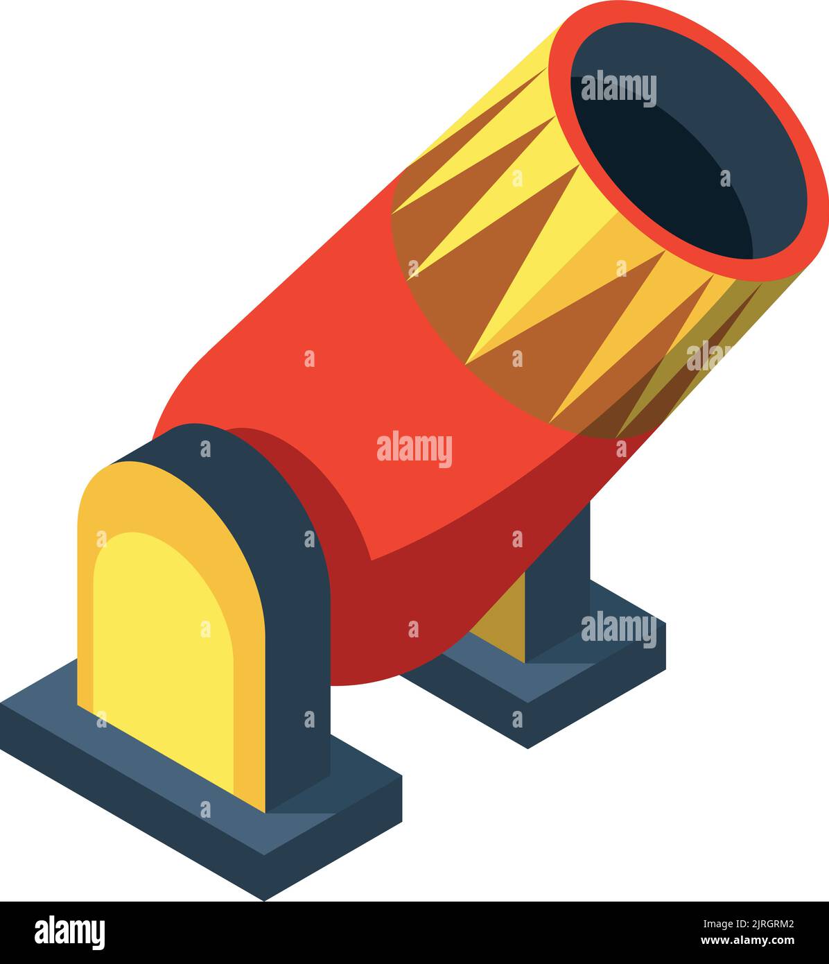 Carnival cannon cartoon icon. Funny attraction symbol Stock Vector ...