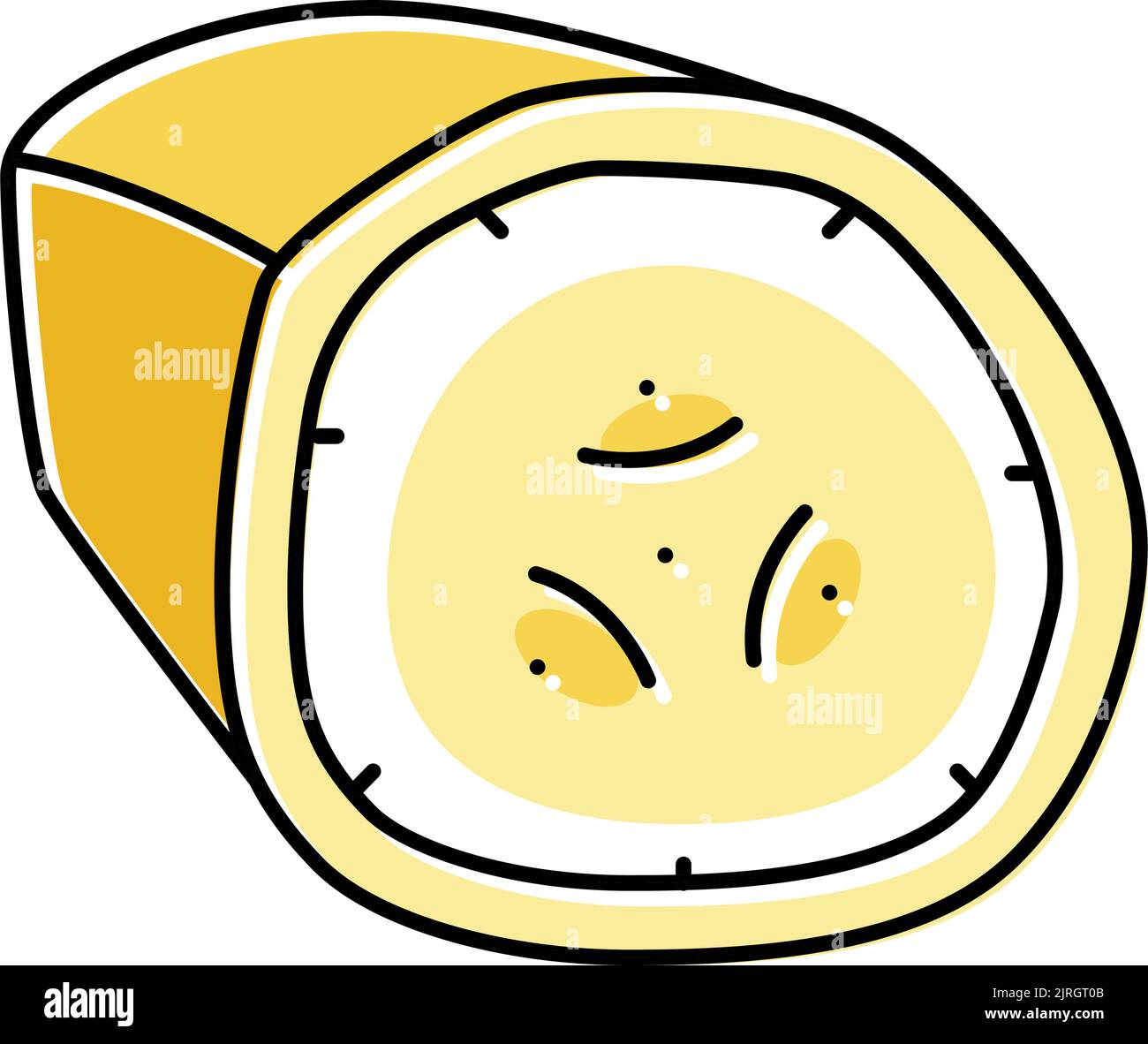 cut banana color icon vector illustration Stock Vector Image & Art - Alamy