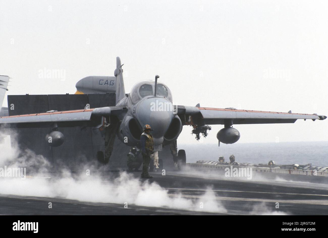 Grumman A-6 Intruder on the catapult Stock Photo - Alamy
