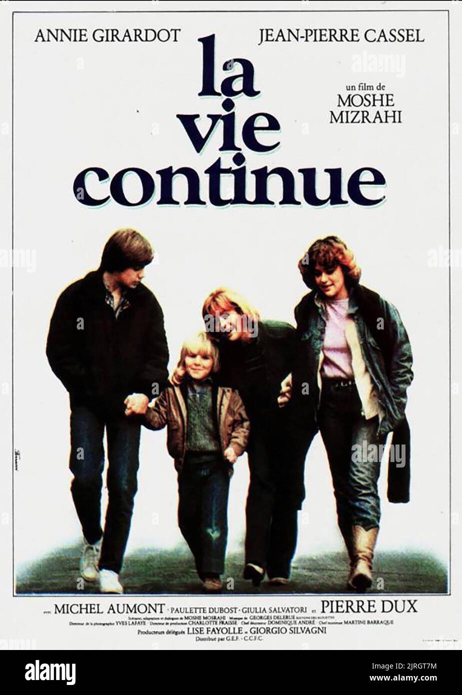 MOVIE POSTER, LA VIE CONTINUE, 1981 Stock Photo - Alamy
