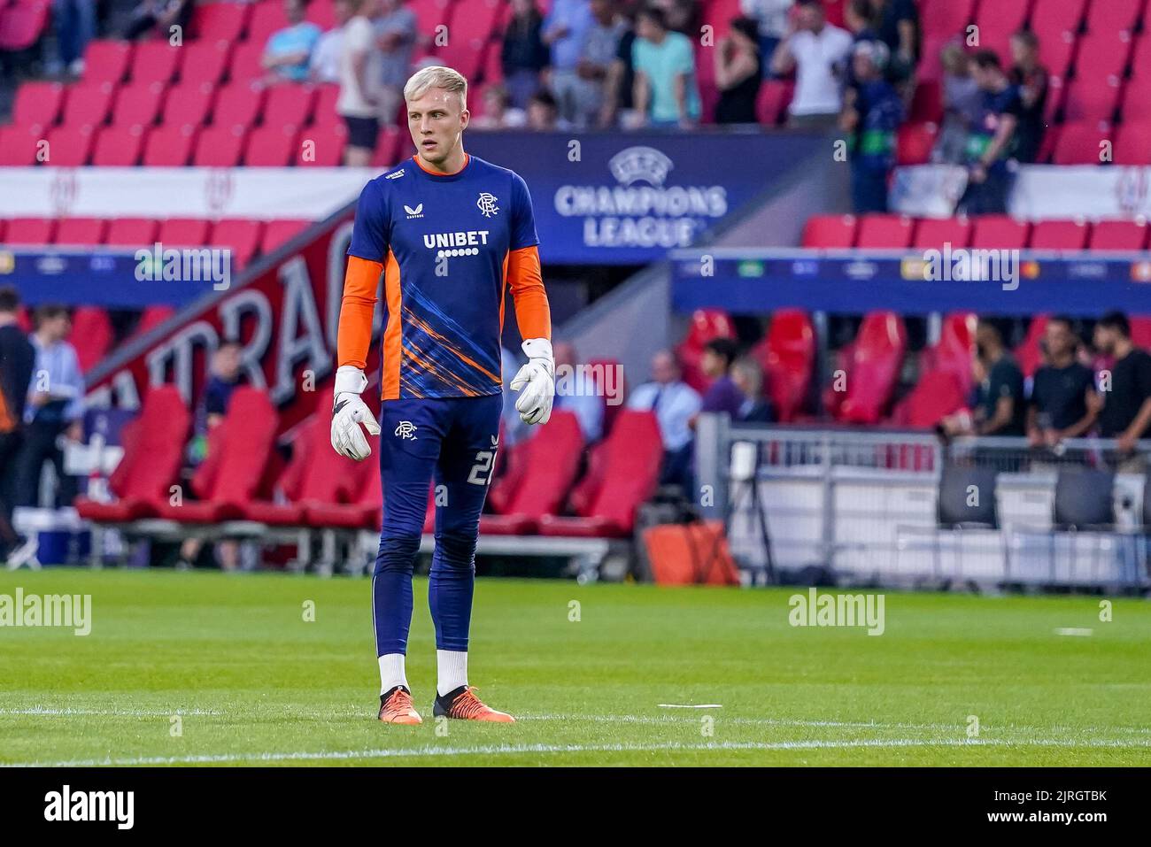 EINDHOVEN, NETHERLANDS - AUGUST 24: goalkeeper Robby McCrorie of ...