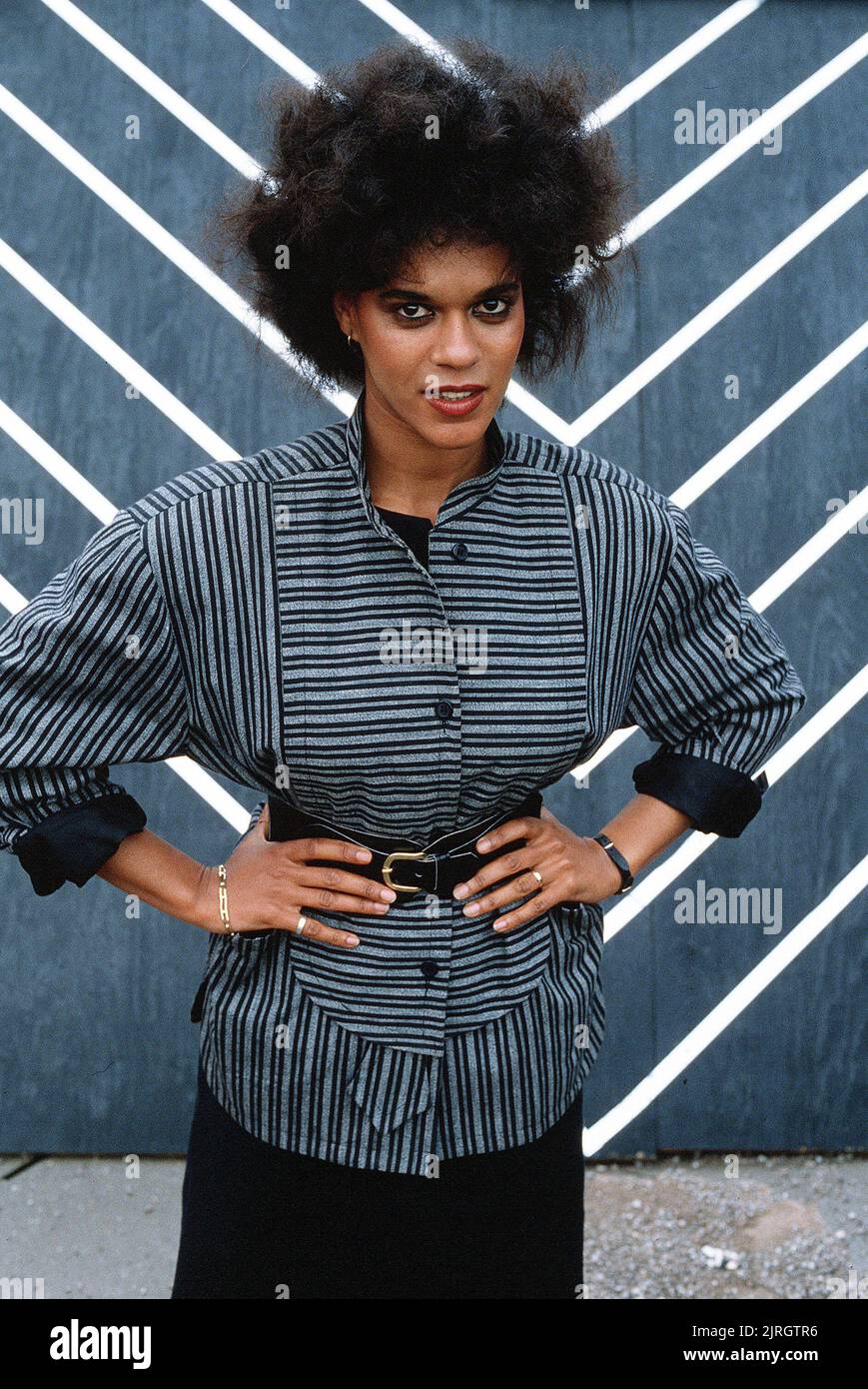 PAULINE BLACK, SINGER THE SELECTER PRESENTER, 1984 Stock Photo - Alamy