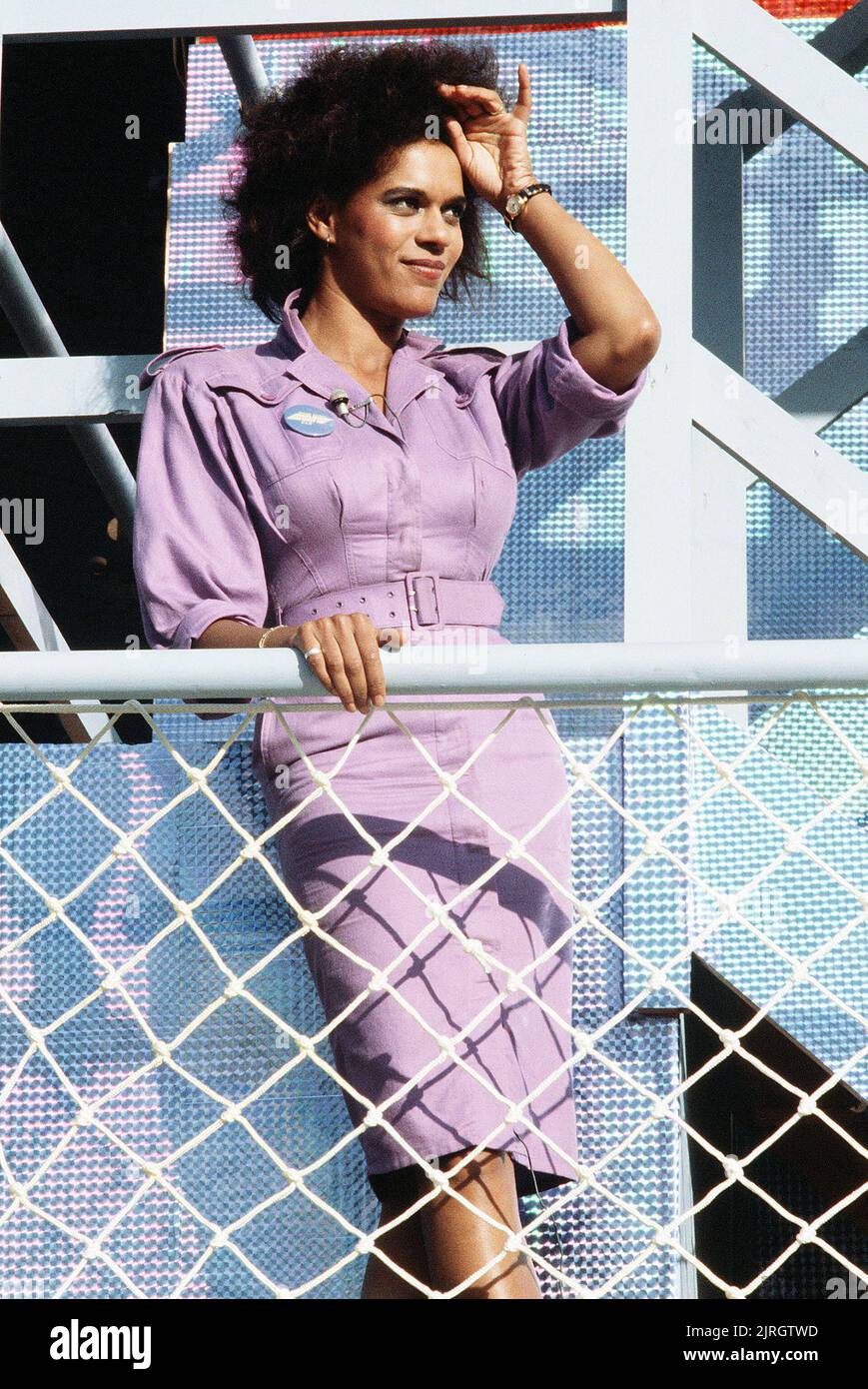 PAULINE BLACK, SINGER THE SELECTER PRESENTER, 1984 Stock Photo - Alamy