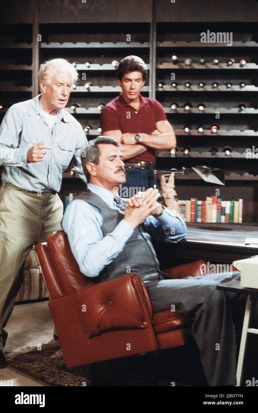 ROCK HUDSON, JACK SCALIA, THE DEVLIN CONNECTION, 1982 Stock Photo - Alamy