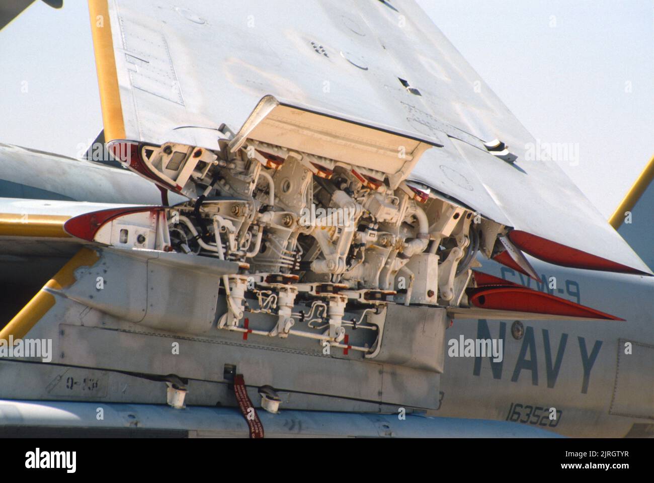 Grumman A-6 Intruder wing structure Stock Photo - Alamy