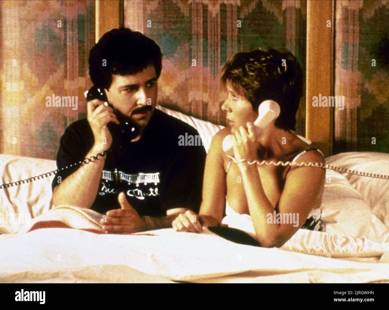 BRUNO KIRBY, CARRIE FISHER, WHEN HARRY MET SALLY..., 1989 Stock Photo ...