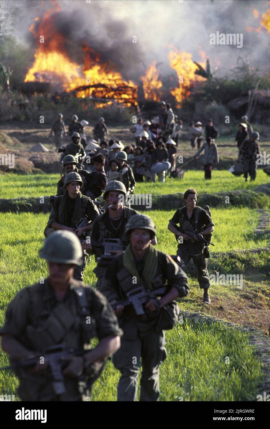 VIETNAM TROOPS SCENE, PLATOON, 1986 Stock Photo - Alamy