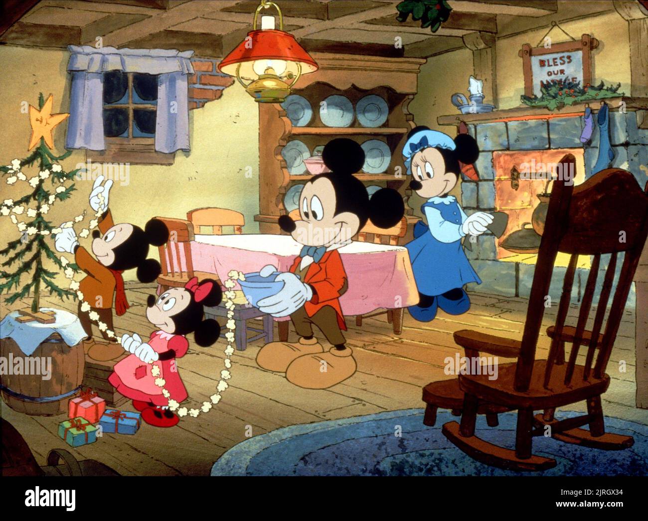 MICKEY MOUSE, MINNIE MOUSE, MICKEY'S CHRISTMAS CAROL, 1983 Stock Photo ...