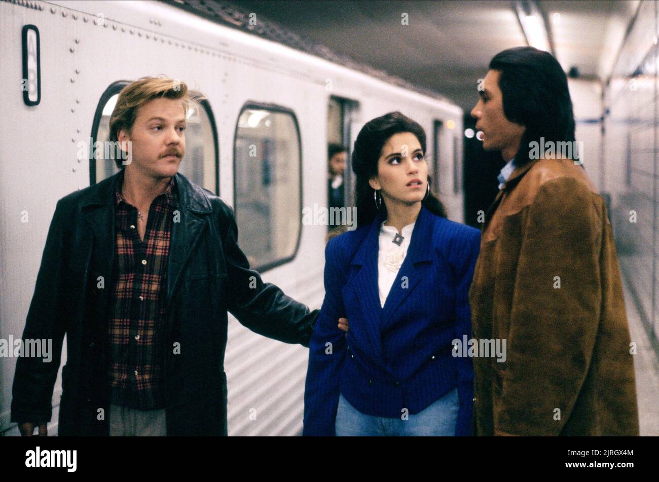KIEFER SUTHERLAND, JAMI GERTZ, LOU DIAMOND PHILLIPS, RENEGADES, 1989 ...