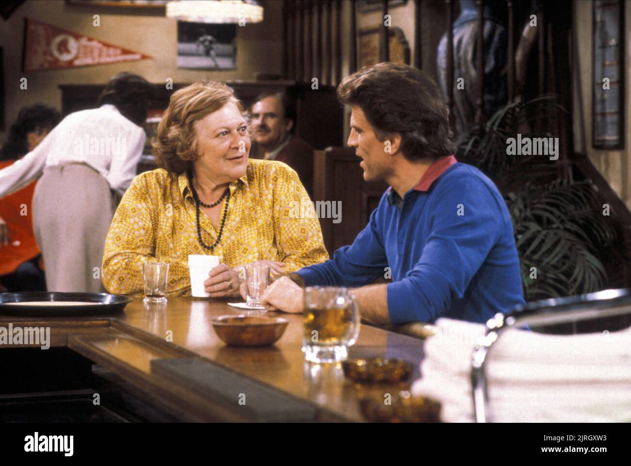LILA KAYE, TED DANSON, CHEERS, 1984 Stock Photo - Alamy