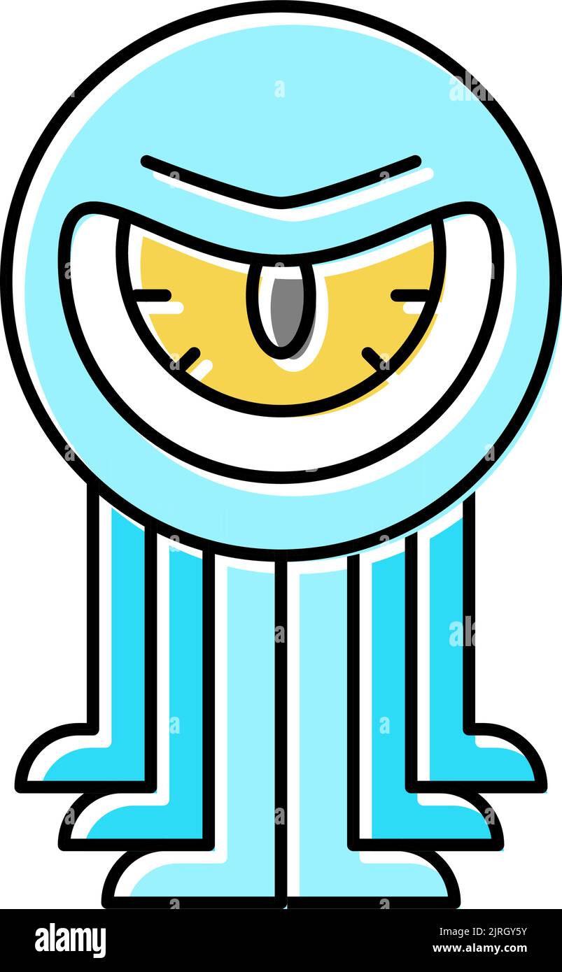 monster eye color icon vector illustration Stock Vector Image & Art - Alamy
