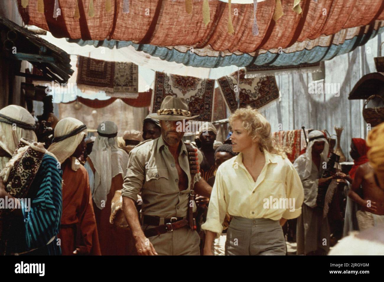 RICHARD CHAMBERLAIN, SHARON STONE, KING SOLOMON'S MINES, 1985 Stock ...