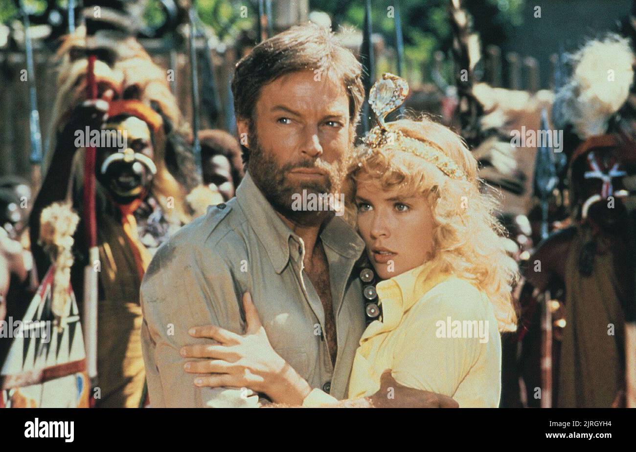 RICHARD CHAMBERLAIN, SHARON STONE, KING SOLOMON'S MINES, 1985 Stock ...