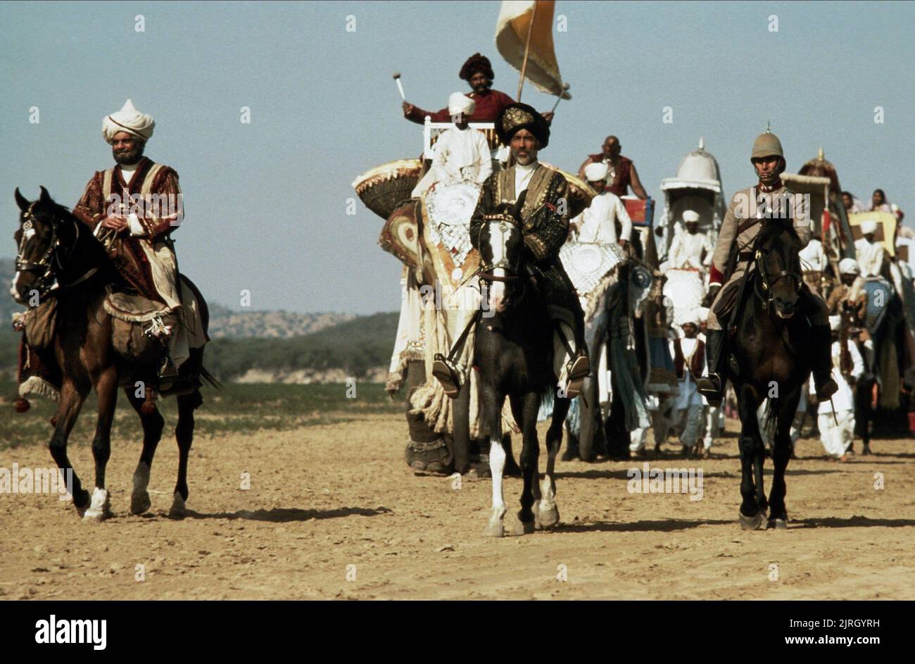 OMAR SHARIF, CHRISTOPHER LEE, BEN CROSS, THE FAR PAVILLIONS, 1984 Stock ...