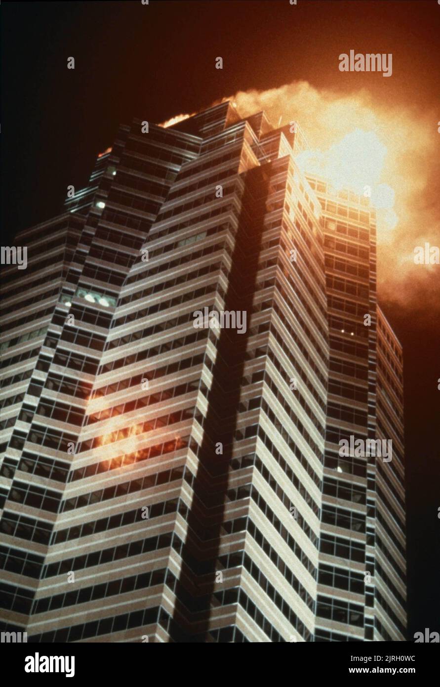 SKYSCRAPER ON FIRE, DIE HARD, 1988 Stock Photo - Alamy