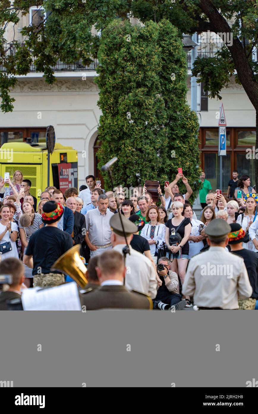 Liviv, Liviv Oblast, Ukraine. 24th Aug, 2022. Lviv celebrates Ukraine's ...