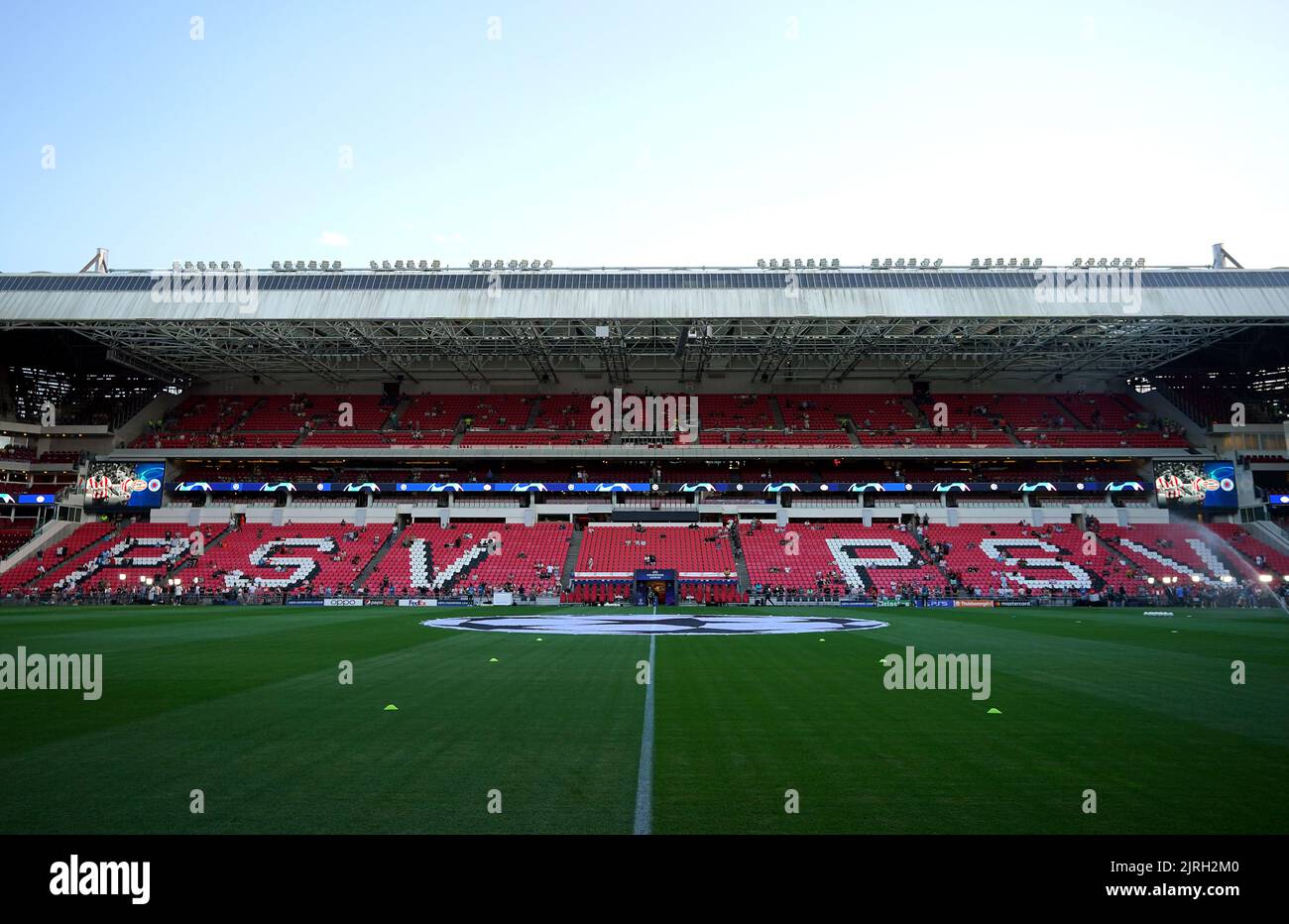 General view from inside the stadium before the UEFA Champions League ...