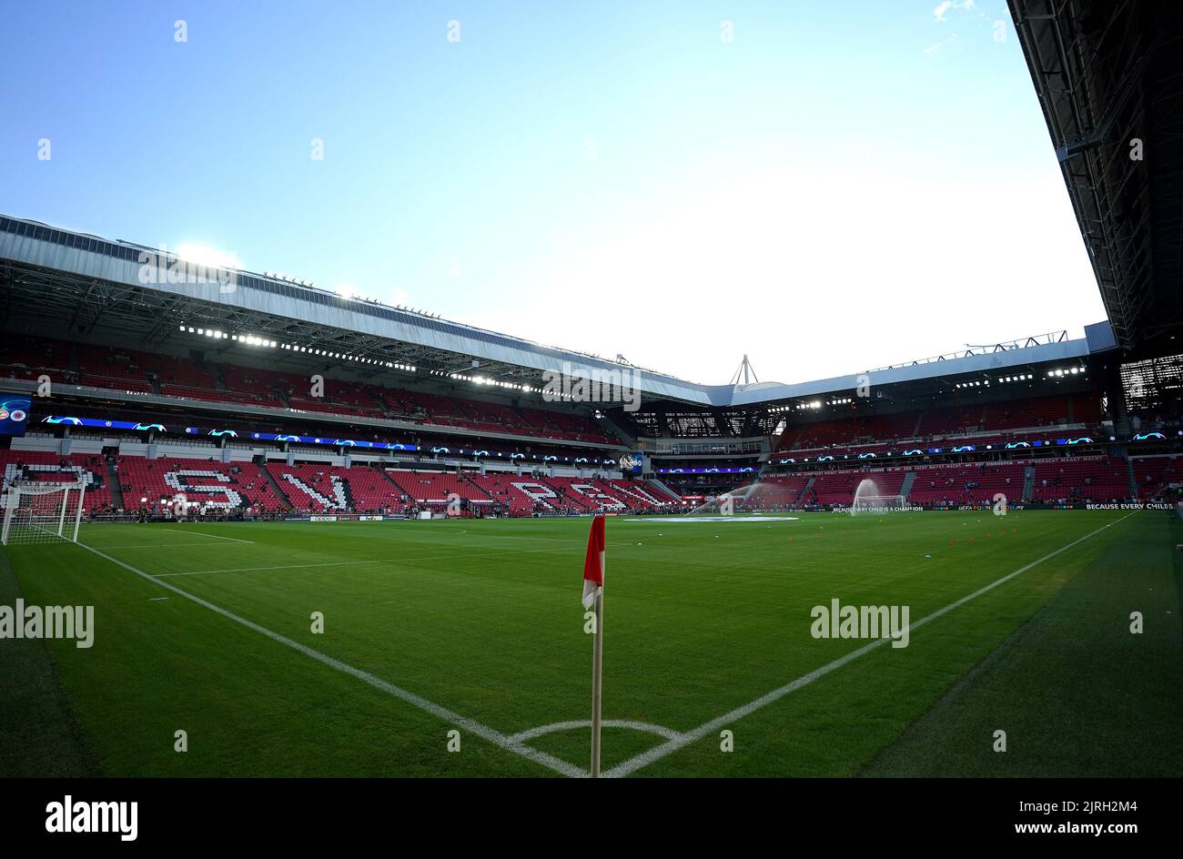 General view from inside the stadium before the UEFA Champions League ...