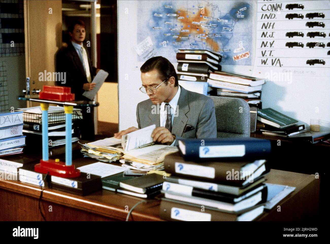 MICHAEL J. FOX, RICHARD JORDON, THE SECRET OF MY SUCCESS, 1987 Stock ...