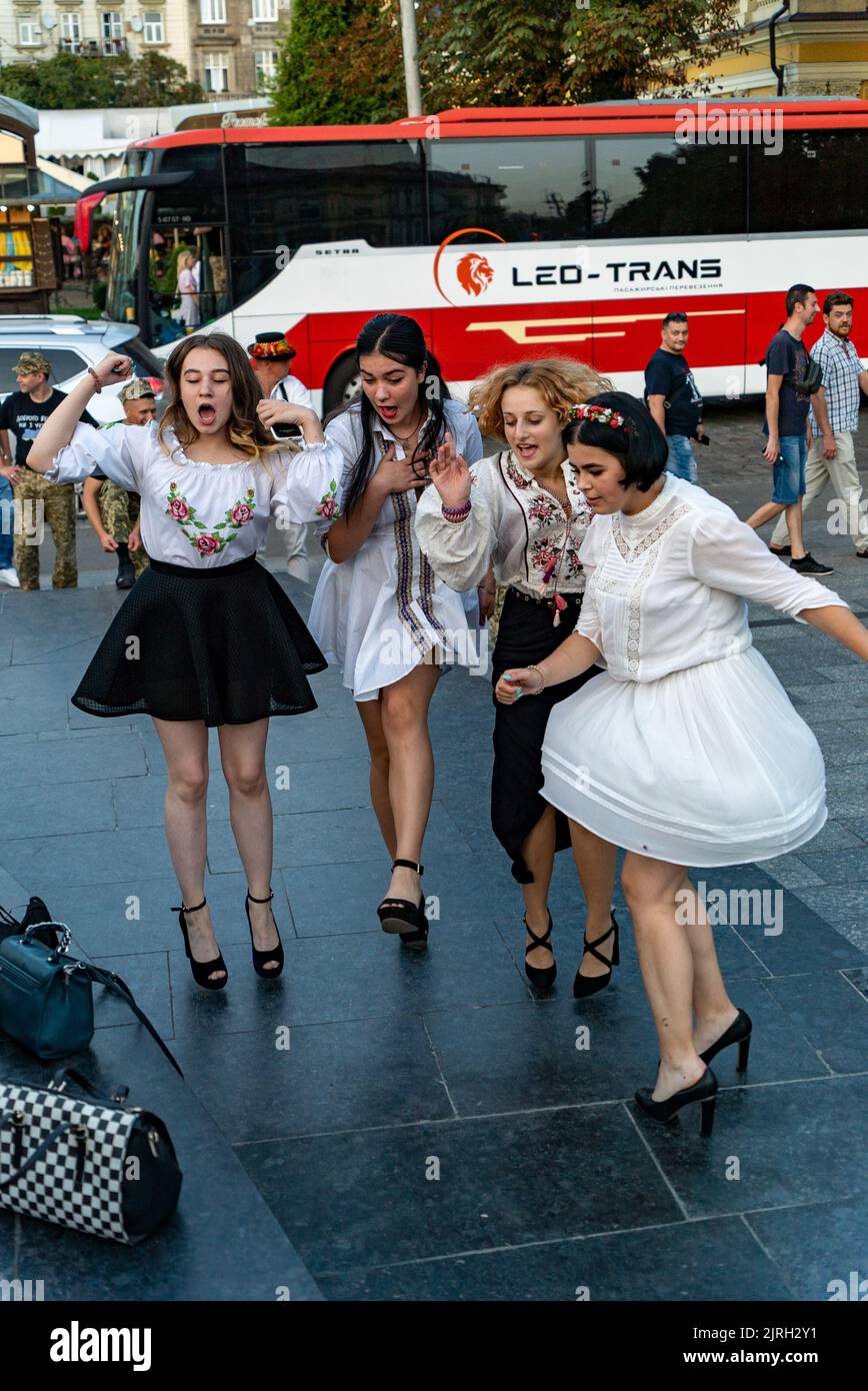 Liviv, Liviv Oblast, Ukraine. 24th Aug, 2022. Lviv celebrates Ukraine's ...