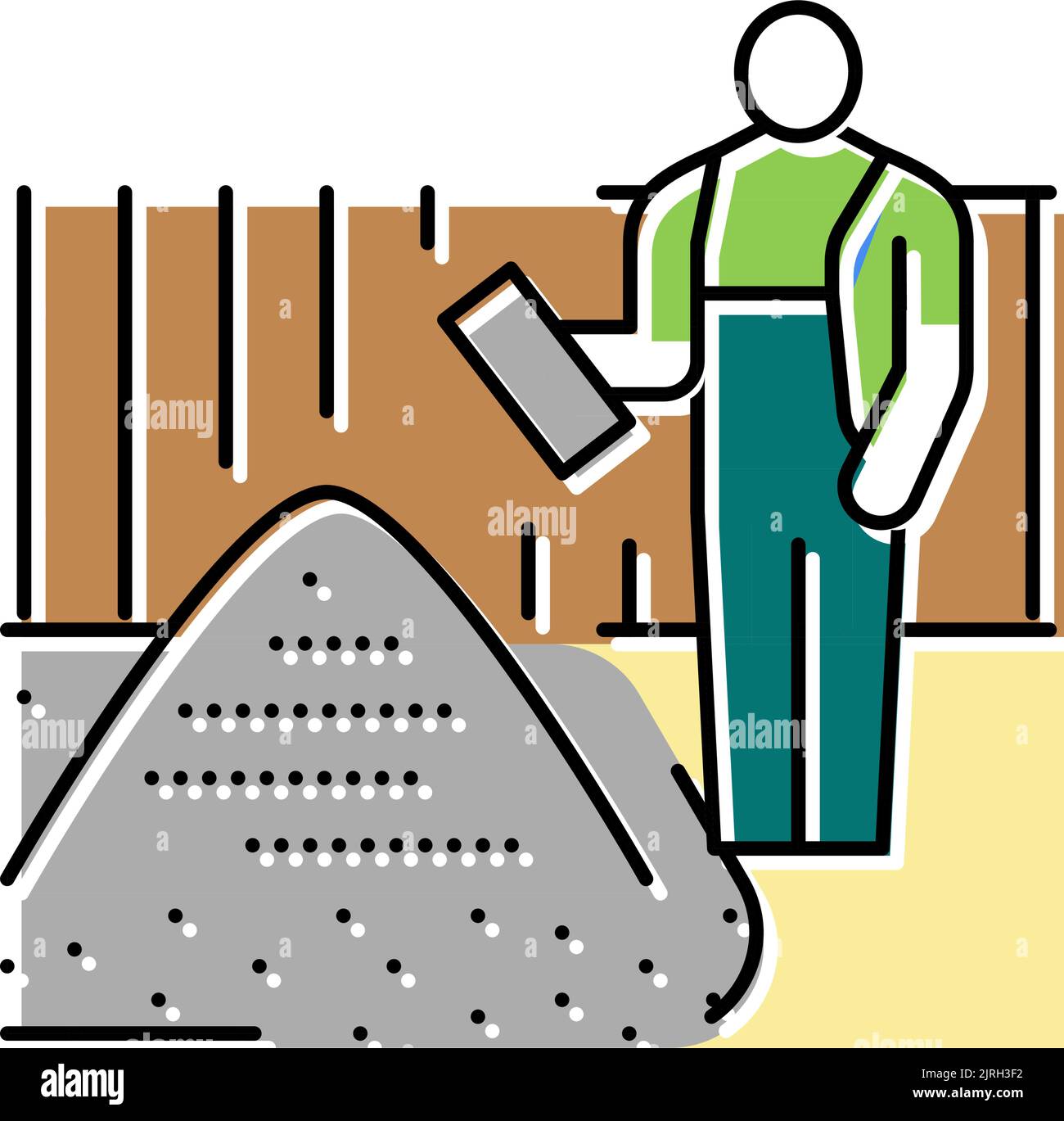 resin bound surfaces color icon vector illustration Stock Vector Image ...