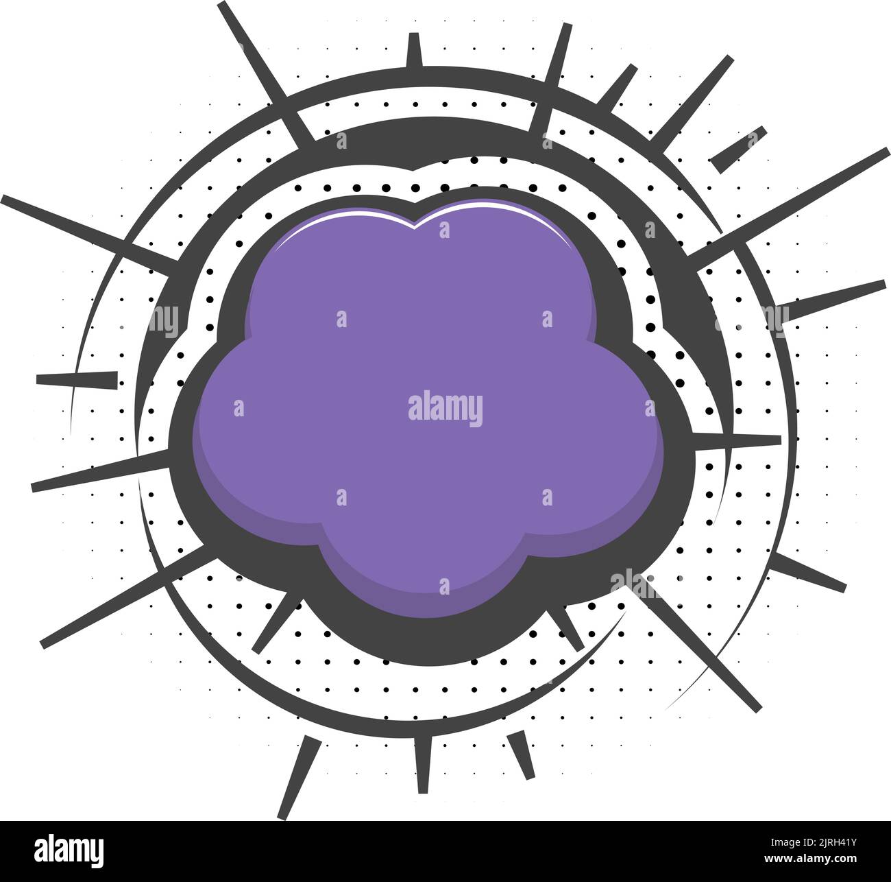 Color comic balloon template. Retro style bubble Stock Vector Image ...