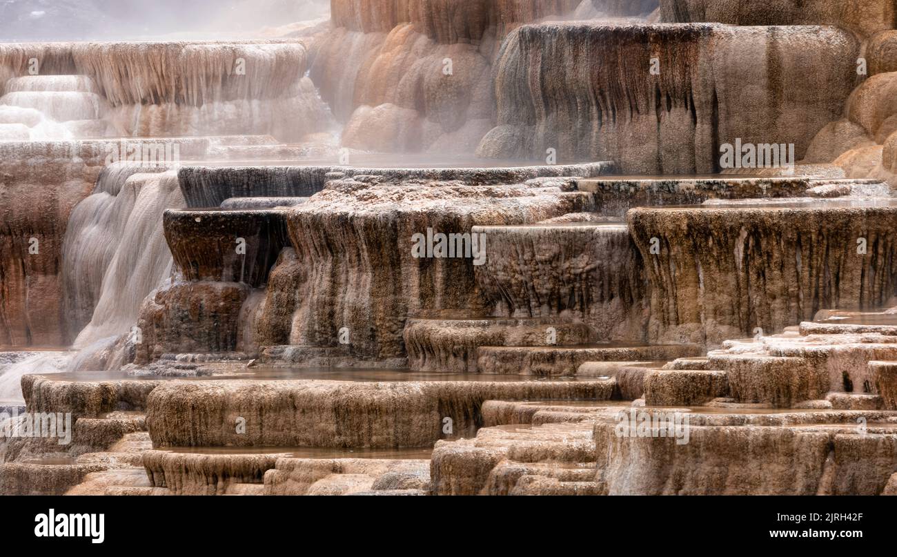 Hot Spring Landscape with colorful ground formation Stock Photo - Alamy