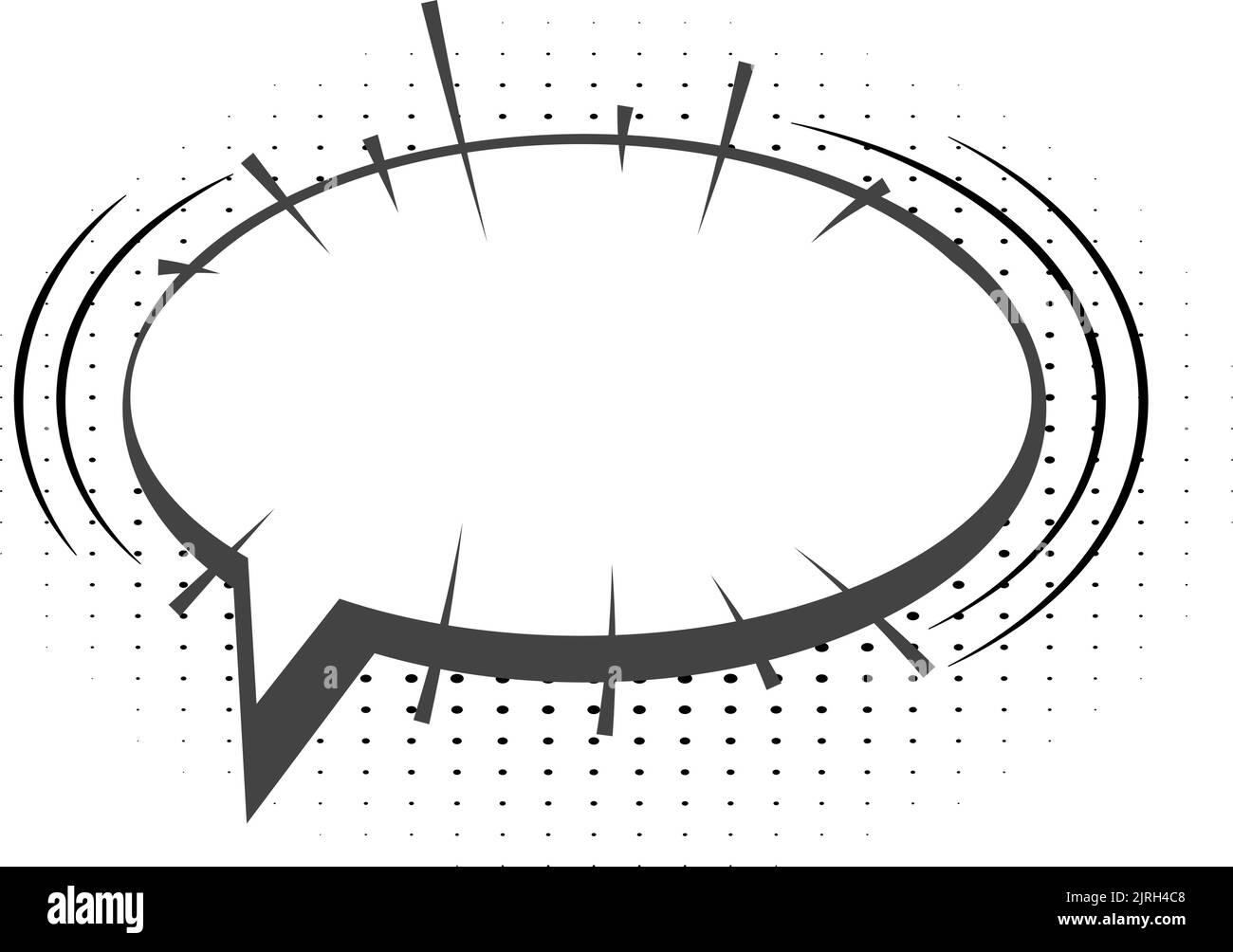 Blank bubble template. Retro comic text balloon Stock Vector Image ...