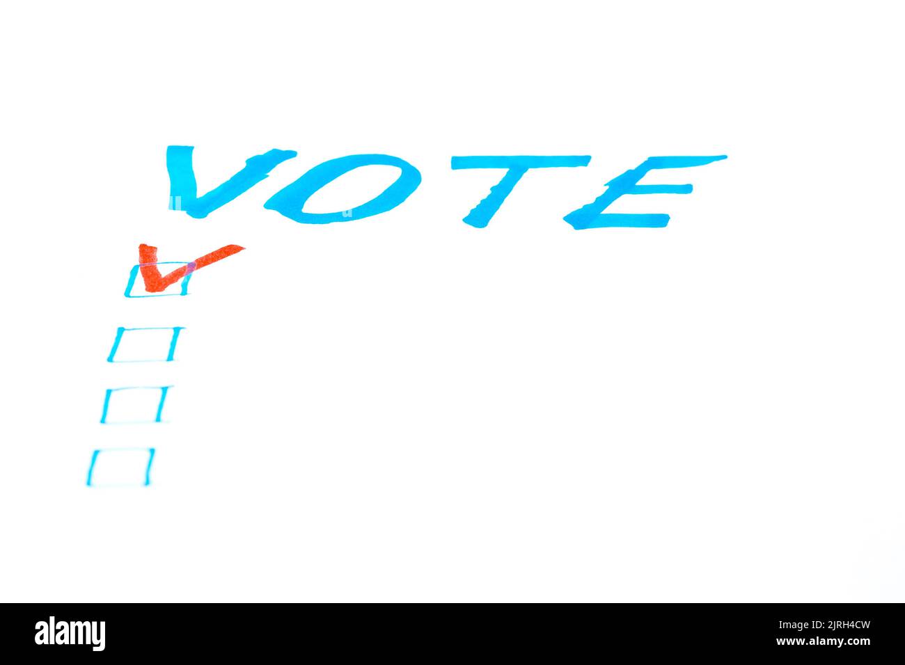 Vote word on a white background. Voting concept Stock Photo - Alamy