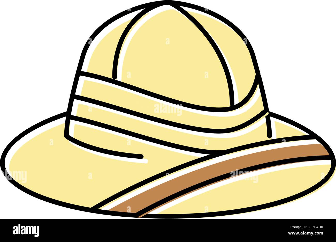 pith helmet color icon vector illustration Stock Vector Image & Art - Alamy