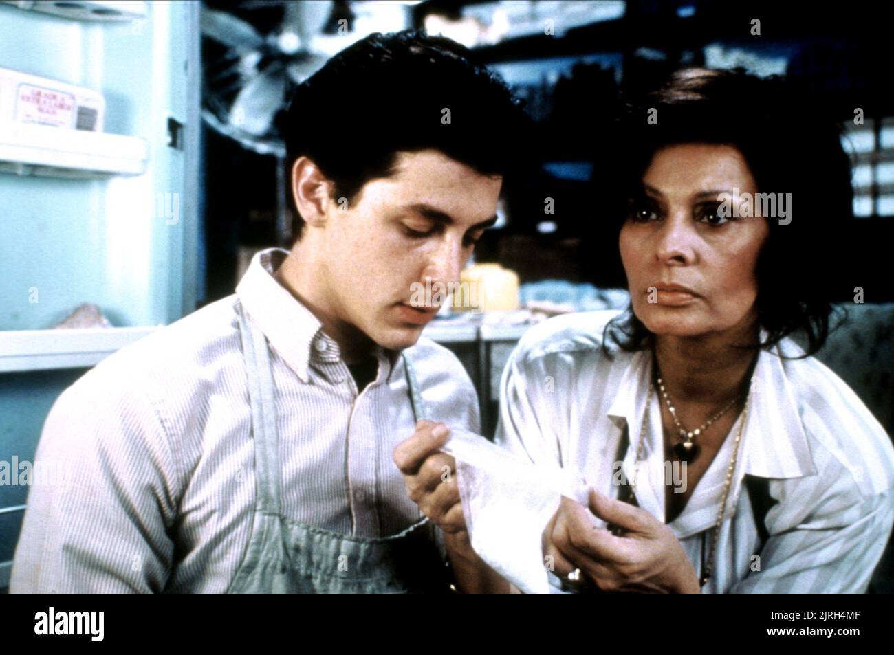 MICHAEL GALARDI, SOPHIA LOREN, COURAGE, 1986 Stock Photo - Alamy