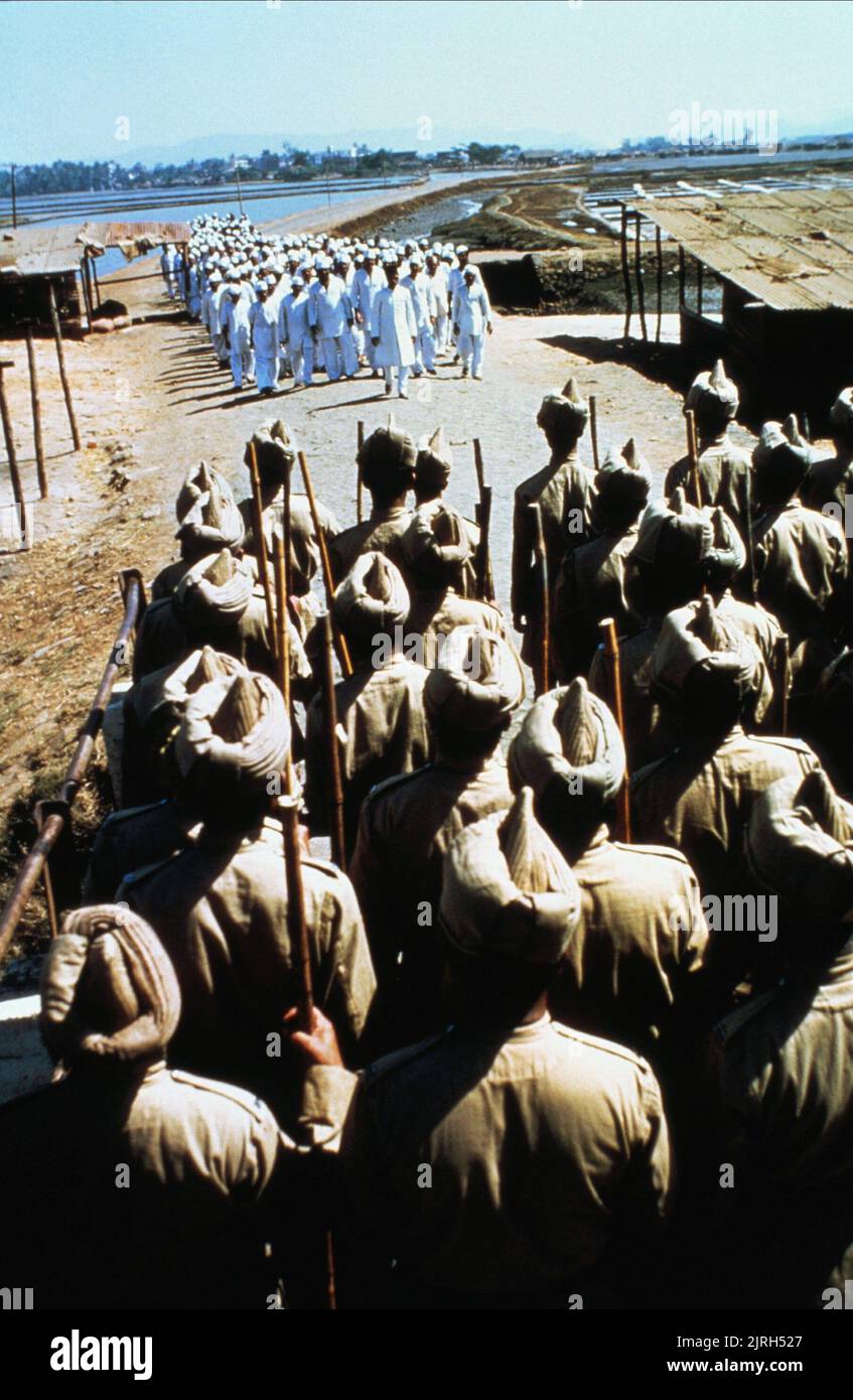 INDIAN ARMY MARCH SCENE, GANDHI, 1982 Stock Photo - Alamy