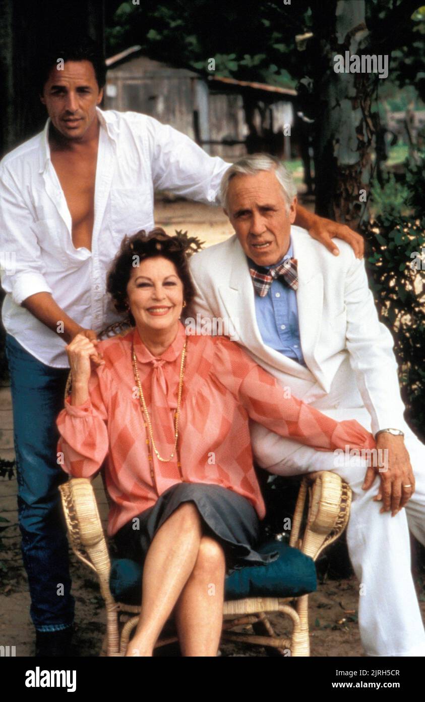 DON JOHNSON, AVA GARDNER, JASON ROBARDS, THE LONG HOT SUMMER, 1985 ...