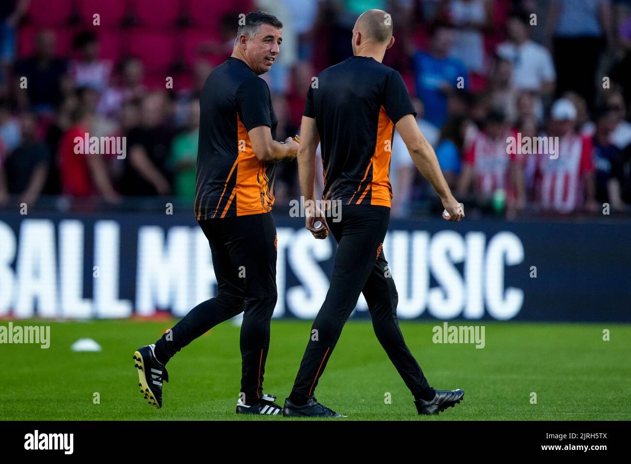 EINDHOVEN, NETHERLANDS - AUGUST 24: Assistant Coach Roy Makaay of ...